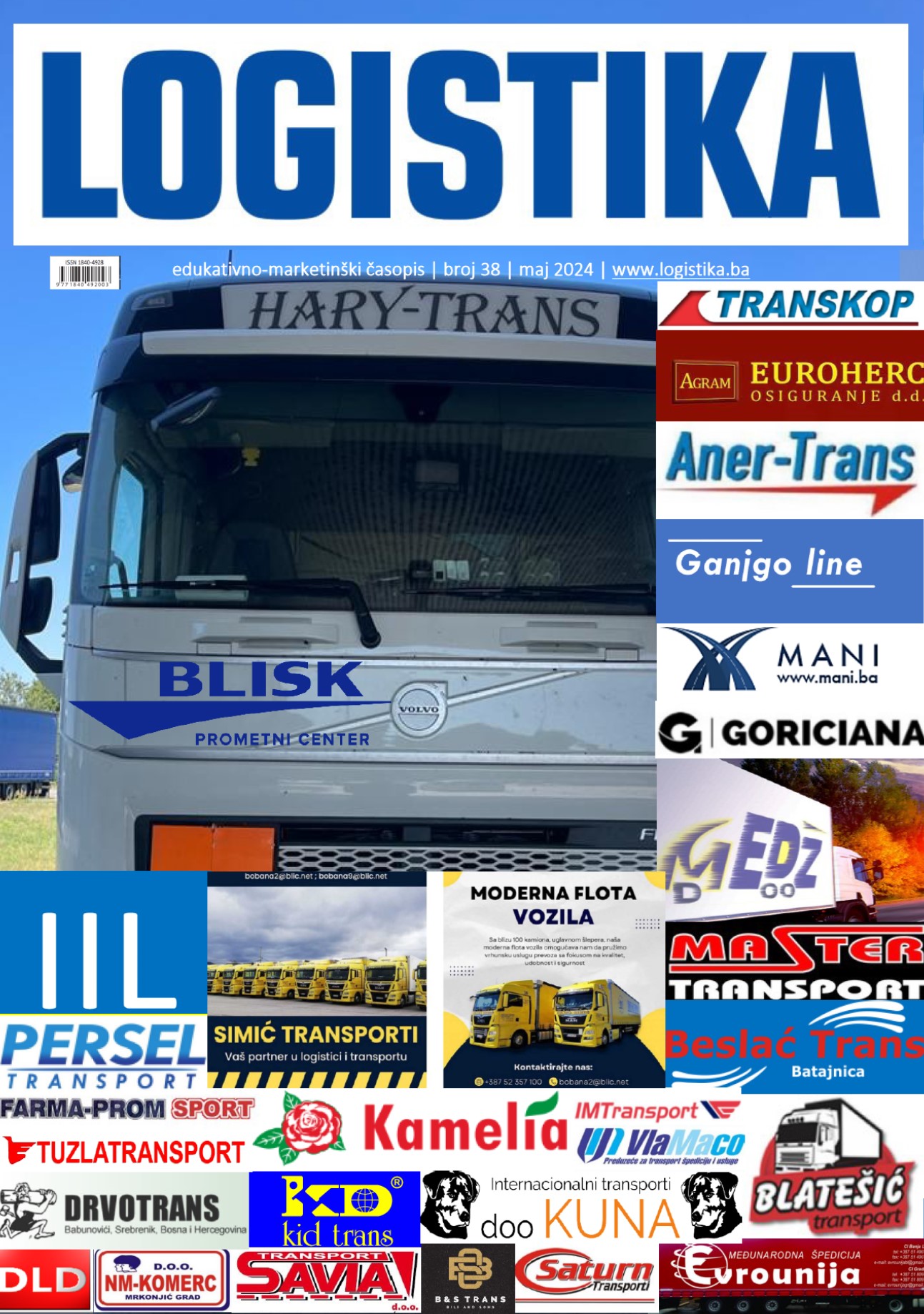 EDUKATIVNO-MARKETINŠKI ČASOPIS LOGISTIKA, BROJ 38, MAJ 2024. - Klaster ...